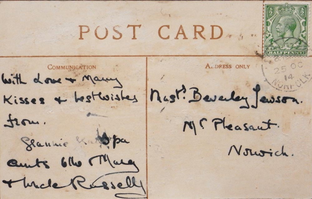 Printed Postcard Ilustrated By Helen Miller- Published Liberty London ...